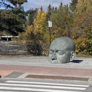Big Head Sculpture - Canmore | Alberta - 1000 Towns of Canada